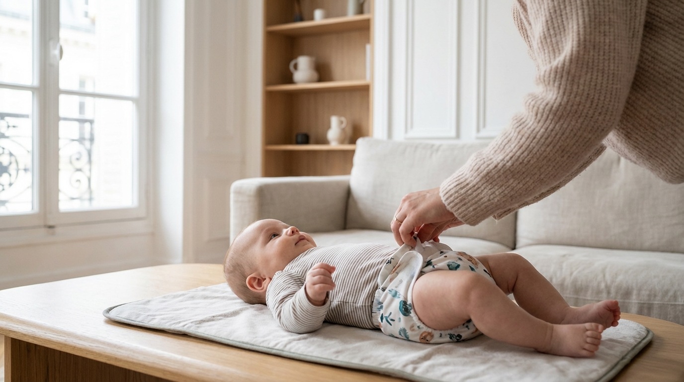 Selles de bébé soudainement vertes : l'observation tout simple à faire ...